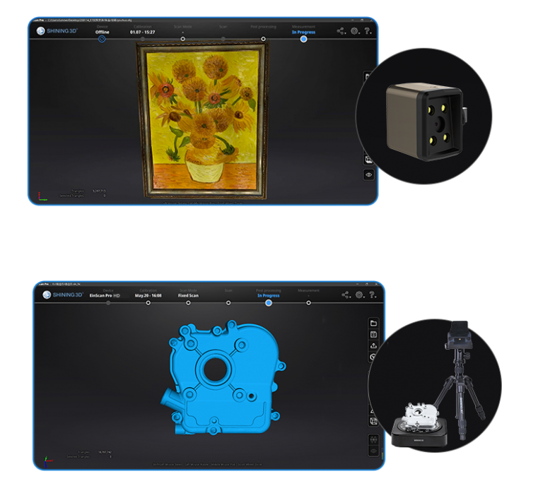 Einscan Pro HD gives ultimate high-efficienc scanning experience