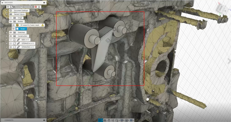 Reverse Engineering car parts with 3D Scanners and Softwares
