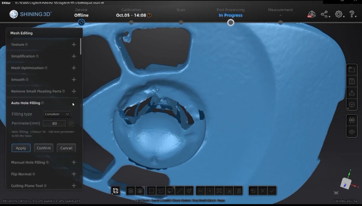 Step-by-step guide of scan to CAD process - SHINING 3D