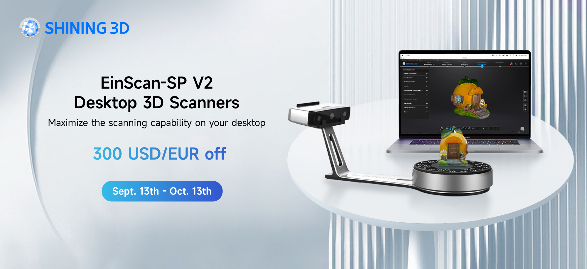 Unlock High Quality Desktop 3D Scanning with EinScan-SP V2 - EinScan