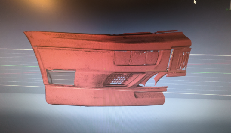 Car bumper modification with 3D scanning and 3D printing