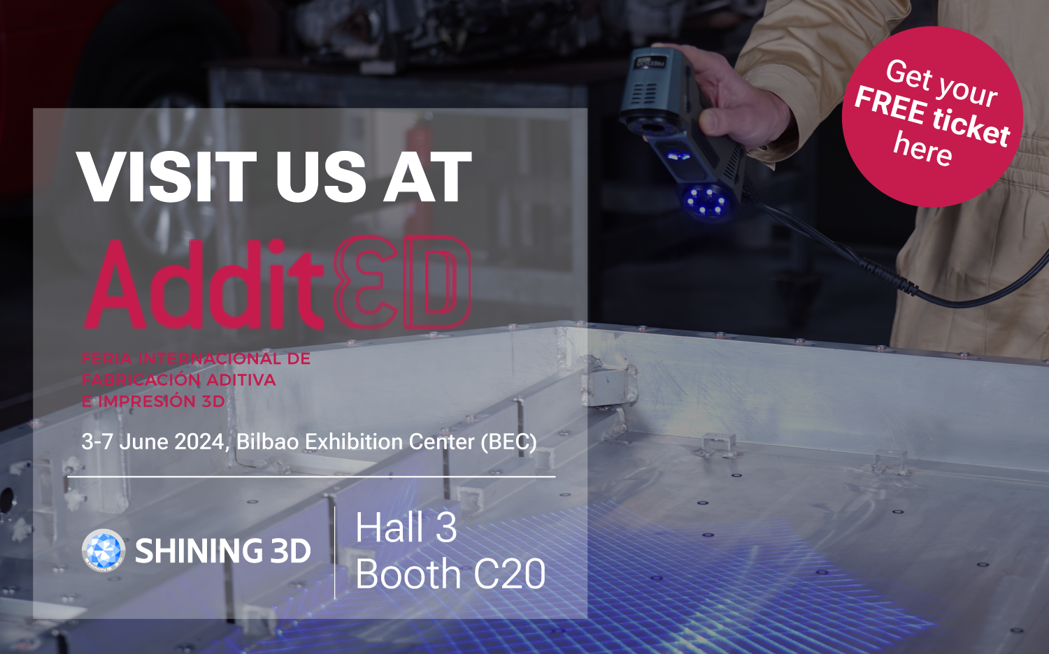 Come and visit us at ADDIT3D 24 in Bilbao, Spain! - EinScan